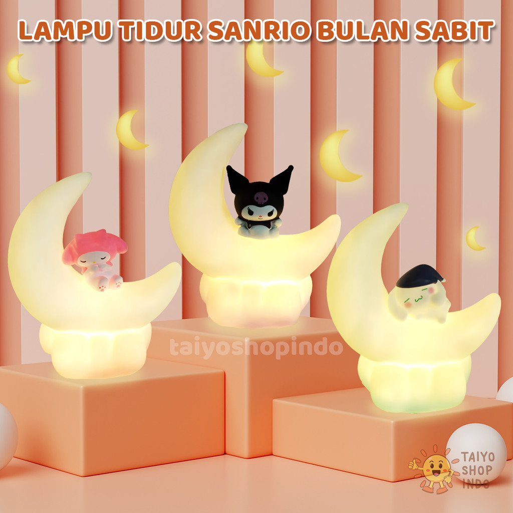 Jual TAIYO Boneka Lampu Tidur Bulan Sabit Karakter Cahaya LED Figure ...