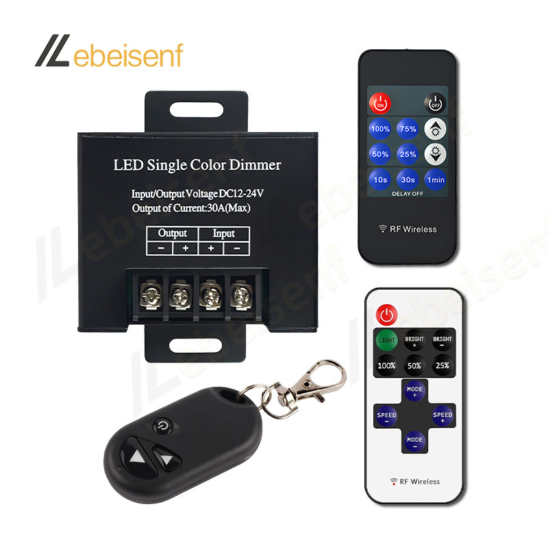 Jual LED Dimmer Controller DC 12V 24V 20A 30A 3/11 Key RF Wireless ...