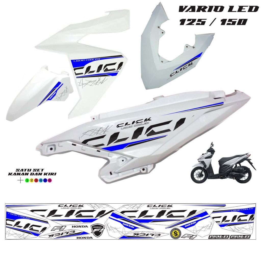 Jual VARIASI LIS MOTOR VARIO LED 125 FI / STIKER VARIO 150 VARIASI ...