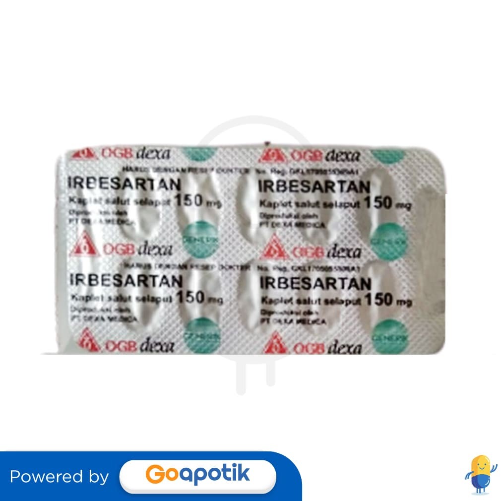 Jual Irbesartan Ogb Dexa Medica 150 Mg Strip 10 Kaplet / Hipertensi | Shopee Indonesia