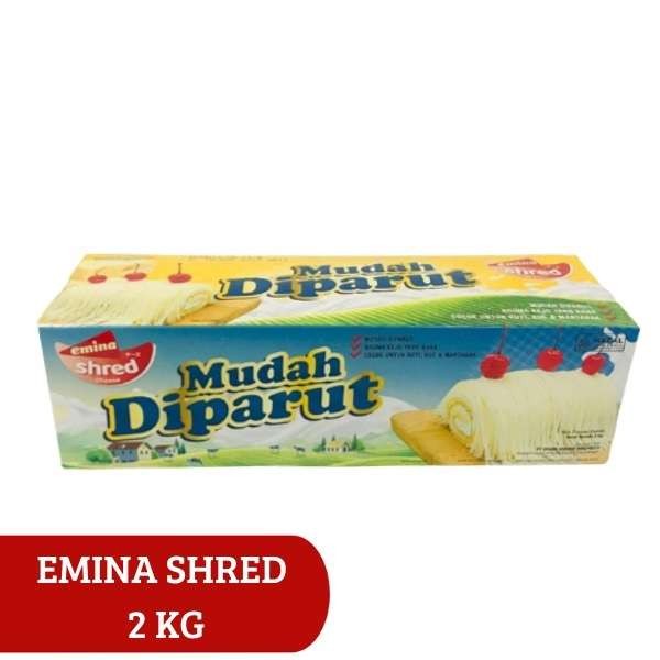 Jual KEJU EMINA SHRED/MUDAH DIPARUT/BLOCK CHEESE CHEDDAR 2KG | Shopee ...