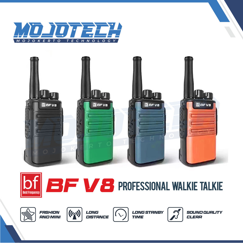 Jual Walkie Talkie V8 Intercom Uhf Vhf Two Way Radio Handheld Wireless ...