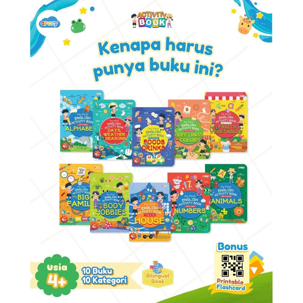 Jual Buku Aktivitas Anak | My First English Activity Book | Arasy ...