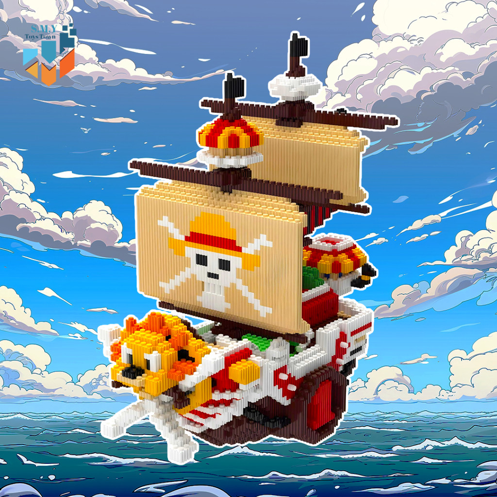 Jual NEW Nano Blocks Thousand Sunny Ship One Piece 3D Model, Mainan ...