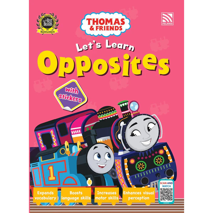 Jual Thomas & Friends Let's Learn Opposites with Stickers | Shopee ...