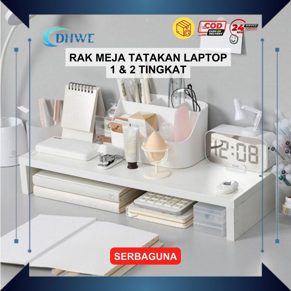 Jual DHWE - Rak Laci Komputer Estetik Rak Tatakan Laptop Serbaguna ...