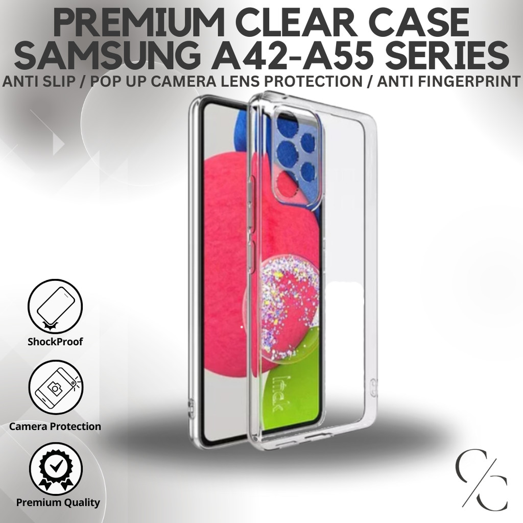 Jual Clear Case Samsung A55 / A54 / A50 / A42 / A50S / A51 / A52 / A53 Premium Casing Silicon ...