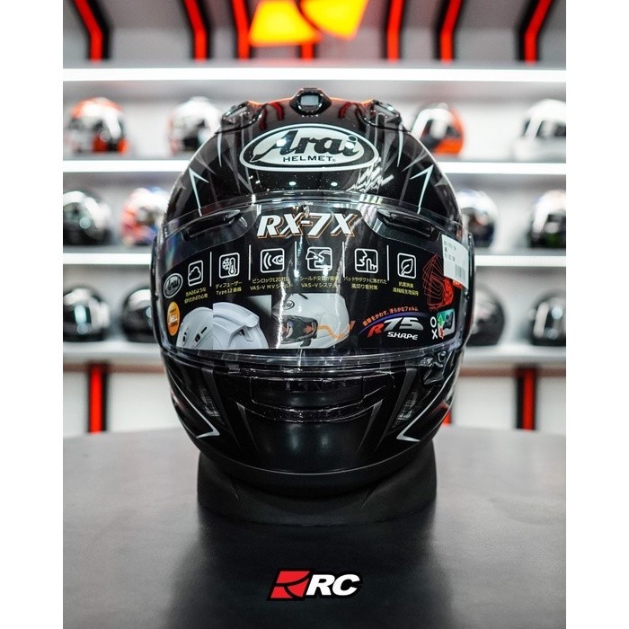 Jual RX7X Arai Radical Black | Shopee Indonesia