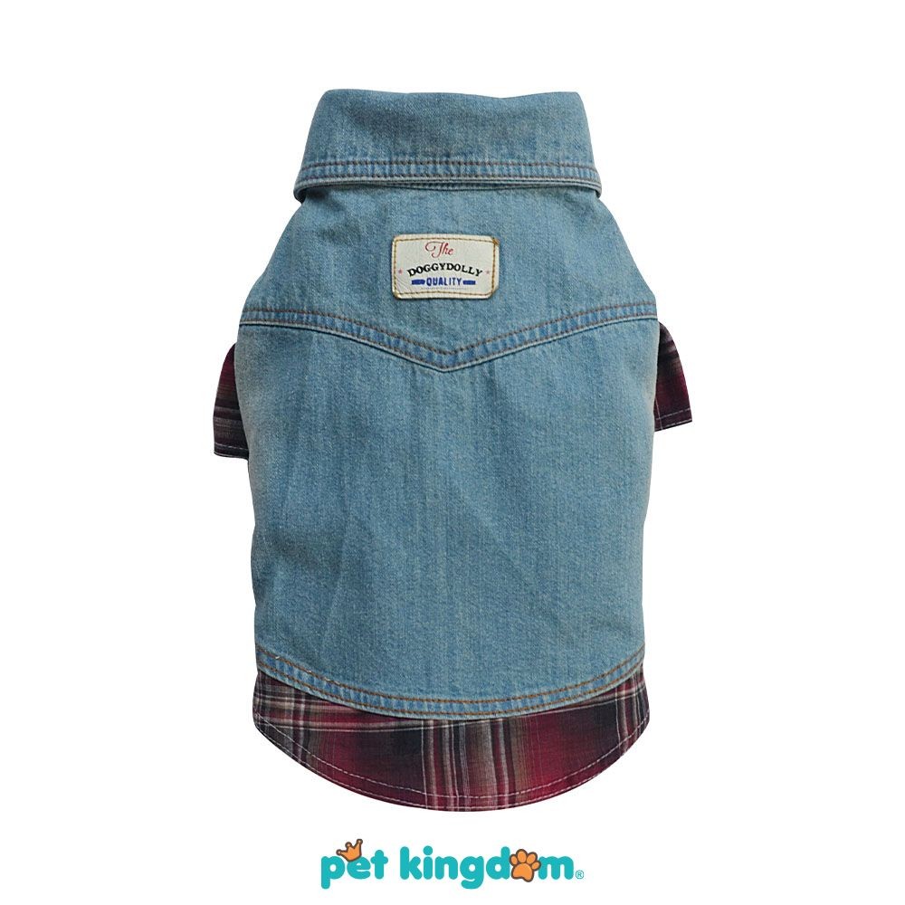 Jual Pet Kingdom Doggy Dolly Baju Jaket Denim Anjing DJ042 Aksesoris Perlengkapan Hewan ...