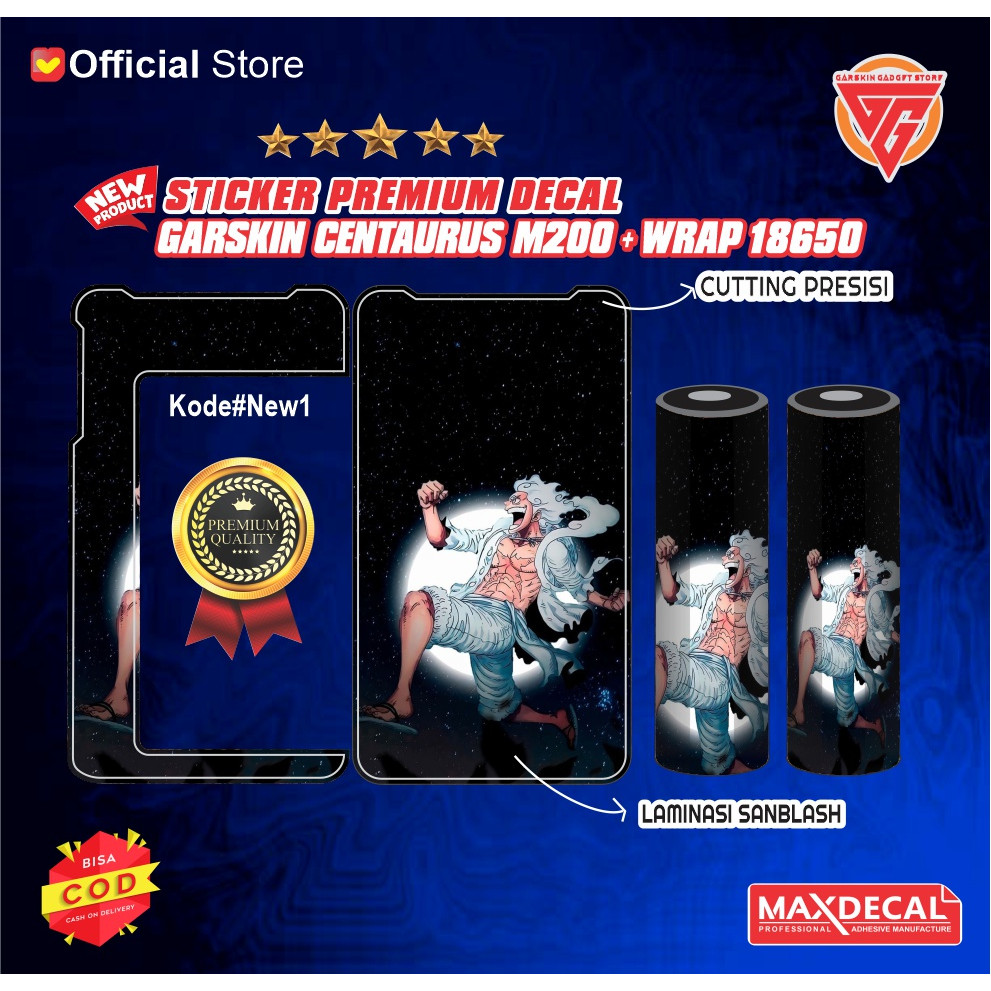 Jual Sticker Inner Centaurus M200 Skin Wrap 18650 Motif New fullbody ...