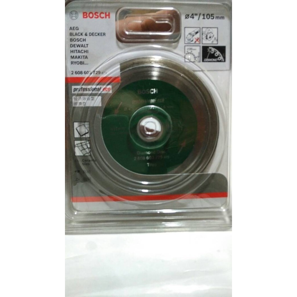 Jual Mata Potong Keramik - Diamond Wheel for Ceramic 4 inch merk Bosch ...