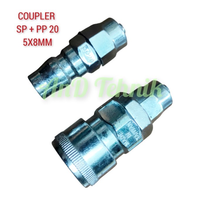 Jual Quick Coupler / Kopler Angin Set SP20+PP20 | Shopee Indonesia