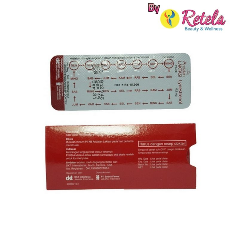 Jual ANDALAN LAKTASI PIL KB 1 BLISTER 28 TABLET | Shopee Indonesia