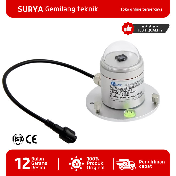 Jual Sentec sem228 solar light radiation meter 4-20mA silicone pyranometer | Shopee Indonesia