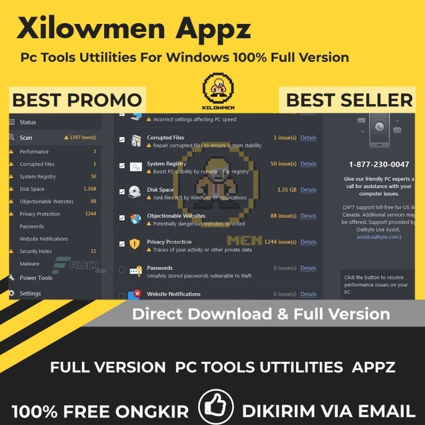 Jual [Full Version] OutByte PC Repair Pro Lifetime - untuk Memperbaiki ...