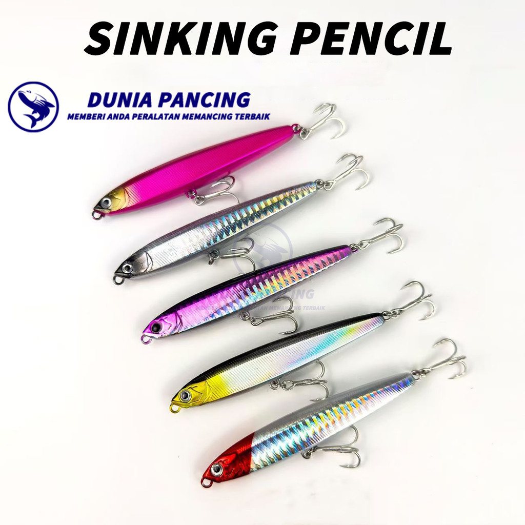 Jual Sinking Pencil Umpan Lure Minnow Swimbait Sinking 10g/14g/18g/24g ...