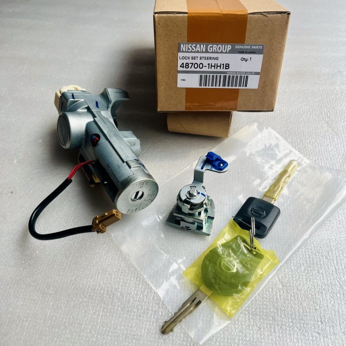 Jual Key Set Kunci Kontak Lock Set Steering Nissan 48700-1HH1B Nissan ...