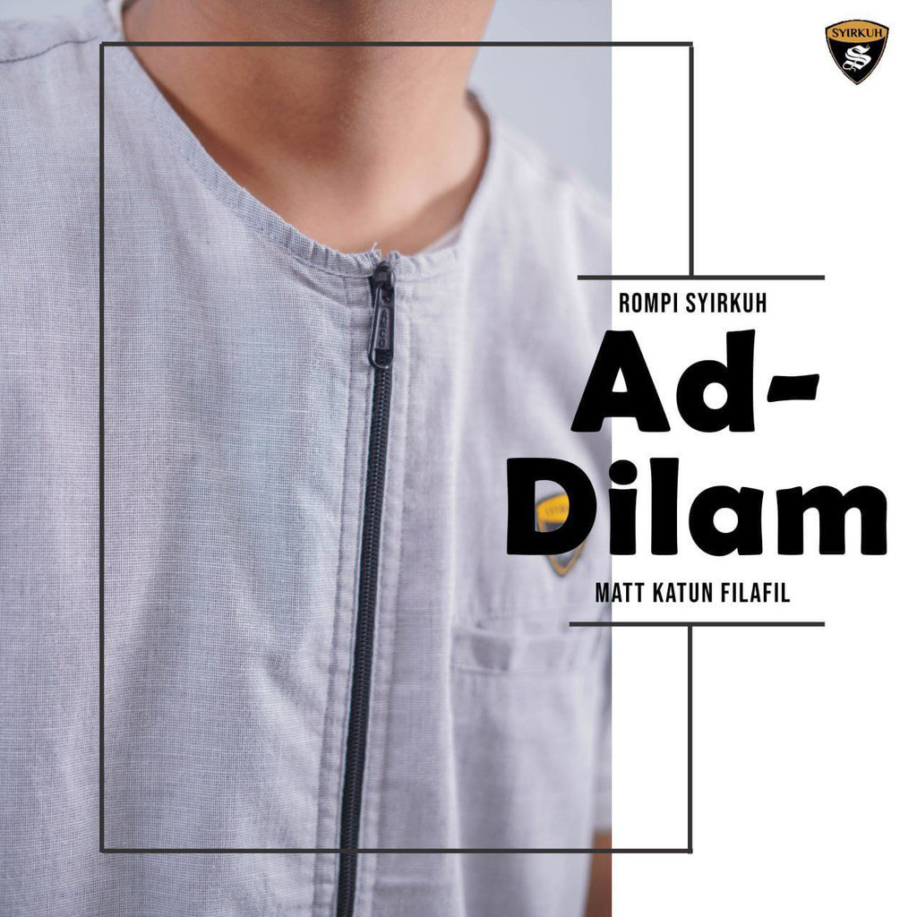 Jual Syirkuh Rompi Sholat Ad-dilam Zipper Katun Filafil - Size M, L, XL ...