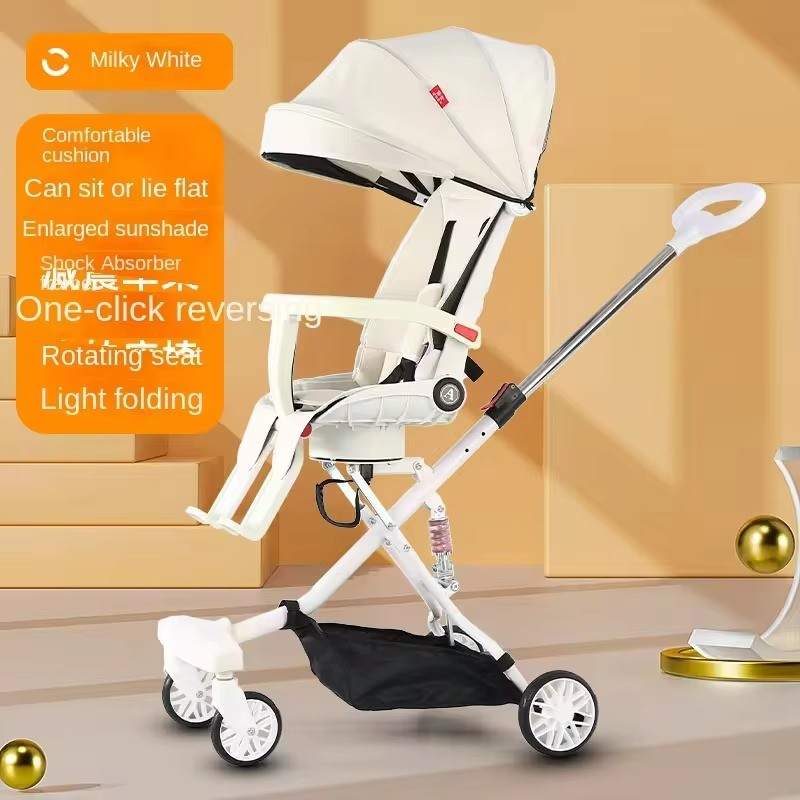Jual High Landscape Stroller Newborn Baby Two-way Swivel Seat ...