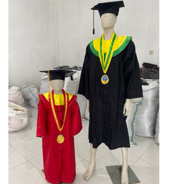 Jual FJ78IS baju Toga Wisuda KAIN Gabardin Set Lengkap Dengan Topi ...