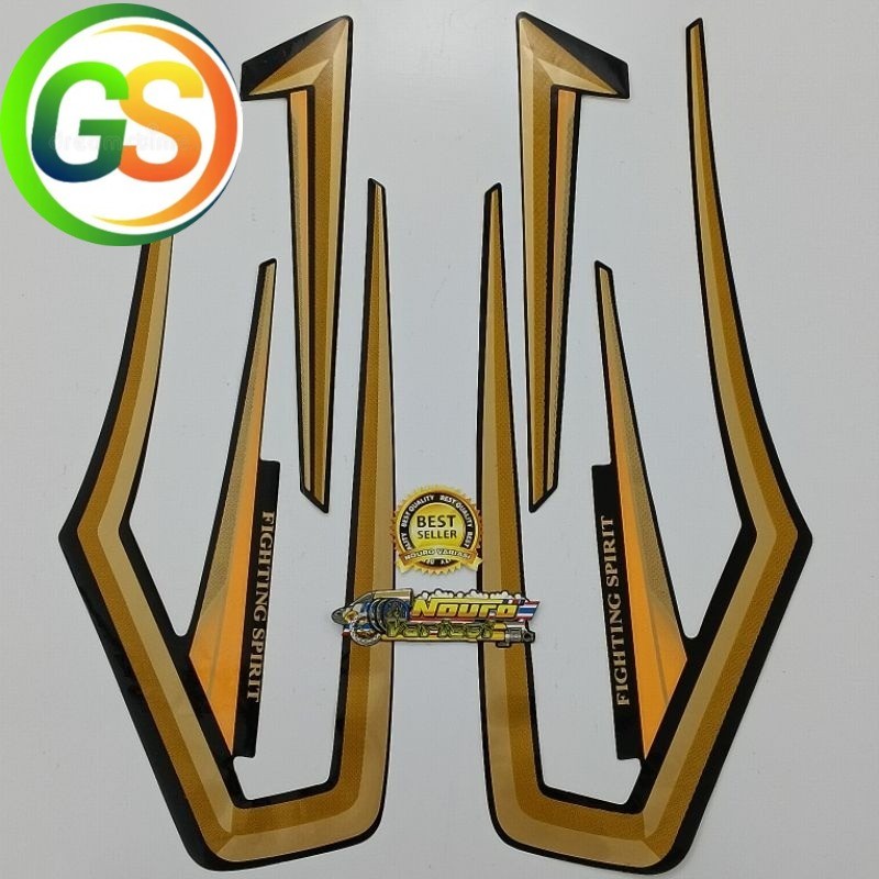 Jual Striping Yamaha RX king 2001 rxking list gold body motor full set ...