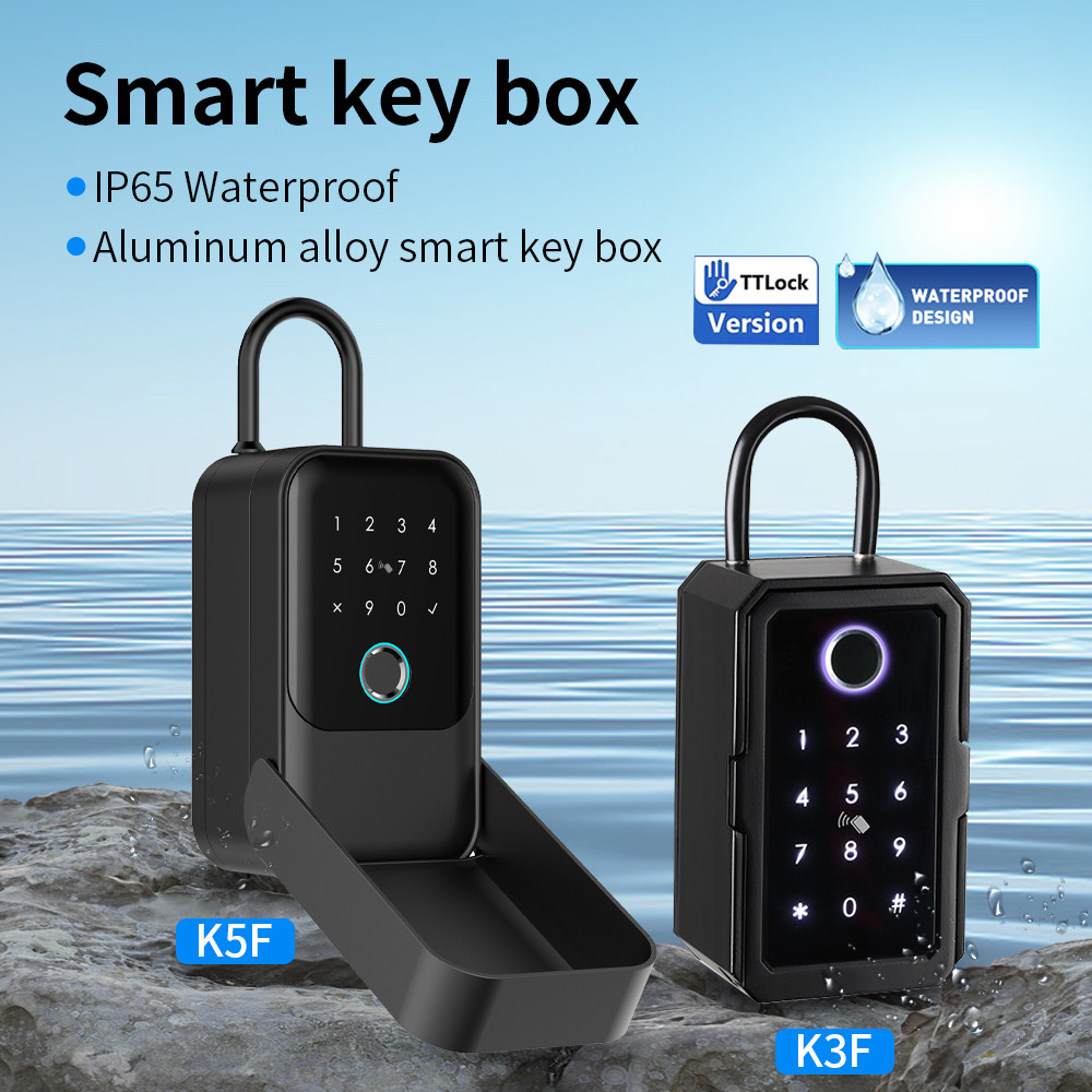 Jual Tuya Smart Life App or TTLock APP Outdoor Waterproof Key Safe Box ...