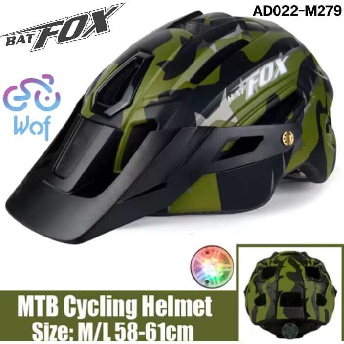 Jual BATFOX AD022-M279 Helmet Sepeda Gunung XC AM Enduro MTB Road Bike ...