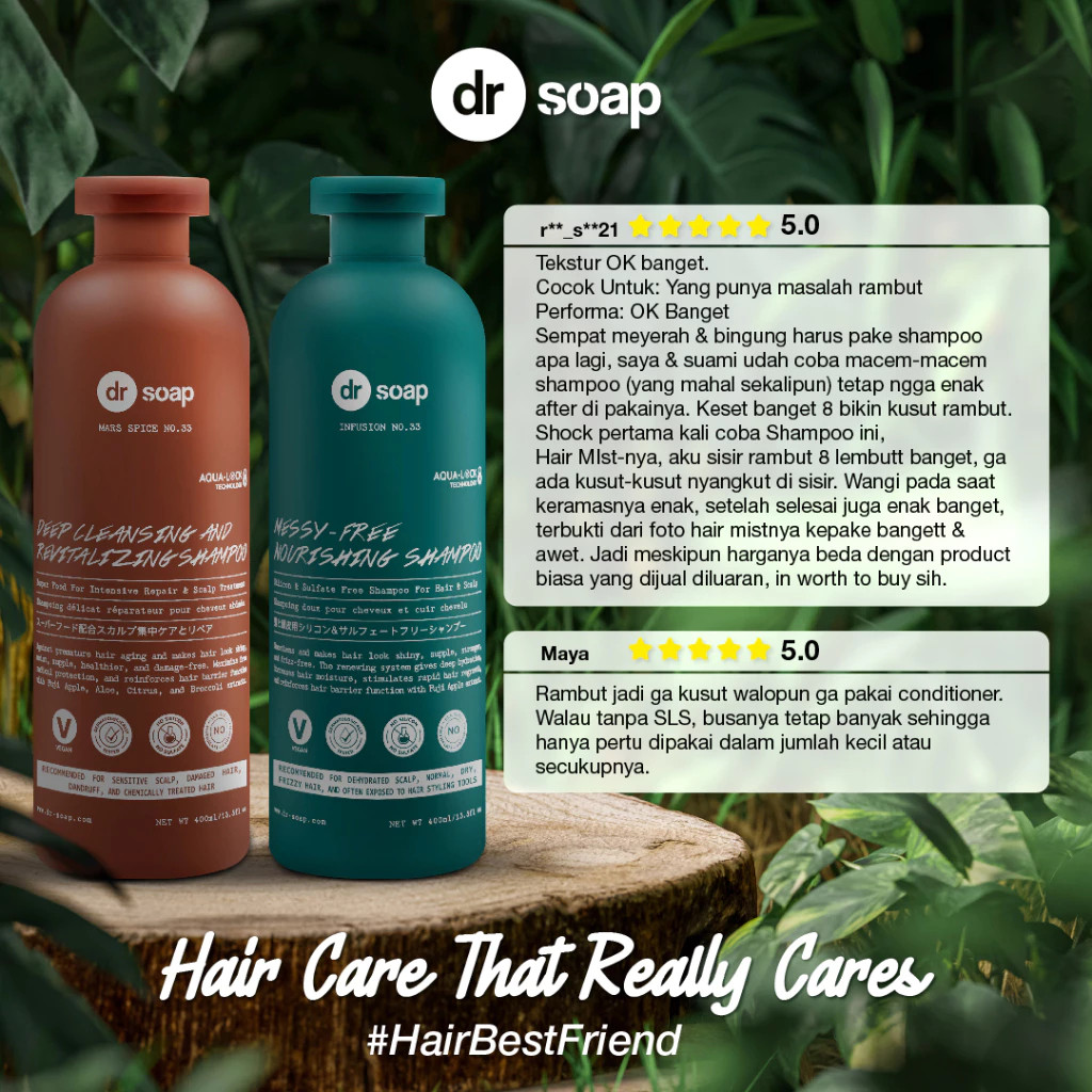 Jual dr soap Deep Cleansing & Revitalizing, Messy-free Nourishing ...