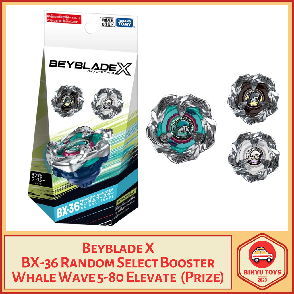 Jual Beyblade X BX-36 Random Booster Select Whale Wave Ratchet 5-80 Bit E Elevate Takara Tomy ...