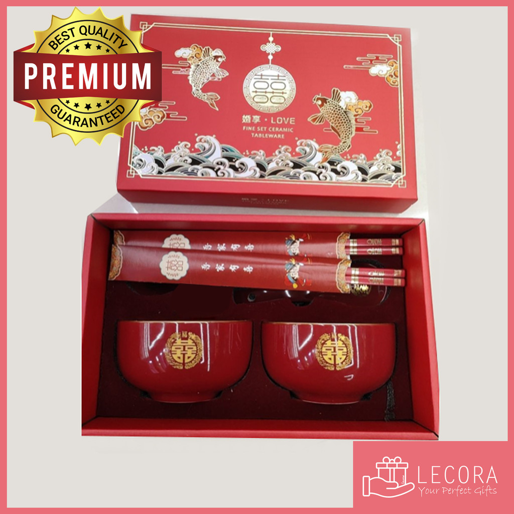 Jual [LECORA] Teapai Set Mangkok + Sumpit + Sendok Phangteh Chinese ...