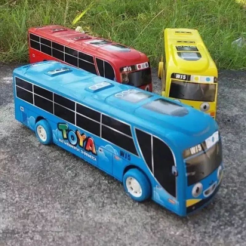 Jual ( HARGA GROSIR ) Mainan Anak Mobil Mobilan The Little Bus Pull Back / Mobil Bus Tayo Ukuran ...
