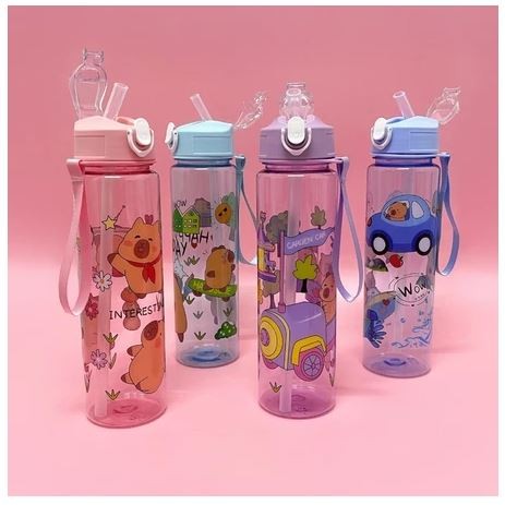Jual [400gr] T913 | CAPYBARA | Botol Minum Anak Tritan Karakter Capybara Kapasitas 900Ml Sedotan ...