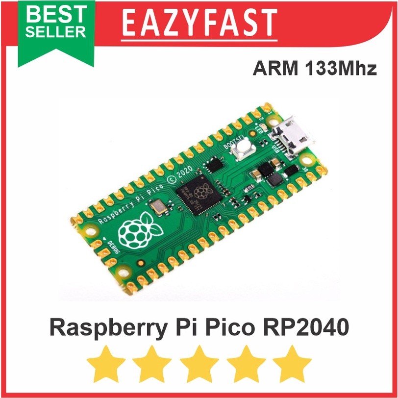 Jual Raspberry Pi Pico Rp2040 Arm Microcontroller Python Arduino Compatible Shopee Indonesia