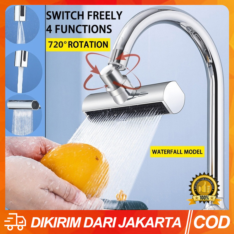 Jual (Ready Stock) Kran Sink Tembok Air Terjun 4 Sistem Keluar Air/kran ...