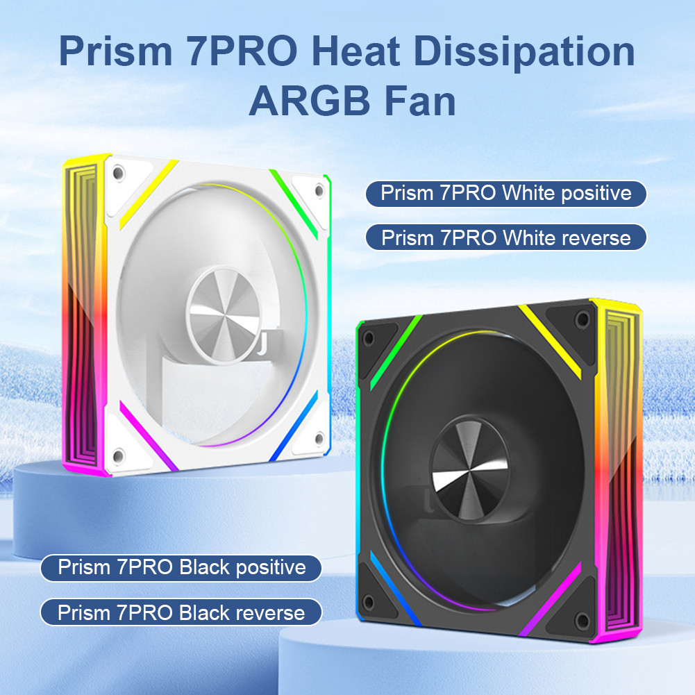 Jual [COD] Computer Host Fan Coolmoon Fan Casing Hifrost Prism 7 Pro Argb Pwm 12cm Panoramic ...