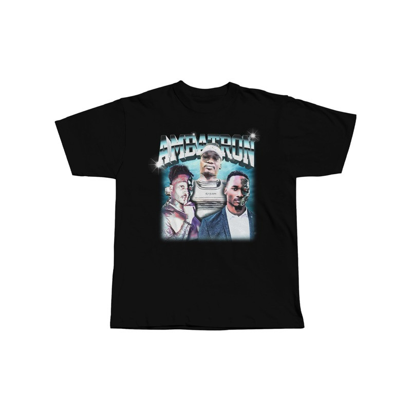 Jual KAOS AMBATRON HITAM COTTON COMBED 24S | Shopee Indonesia