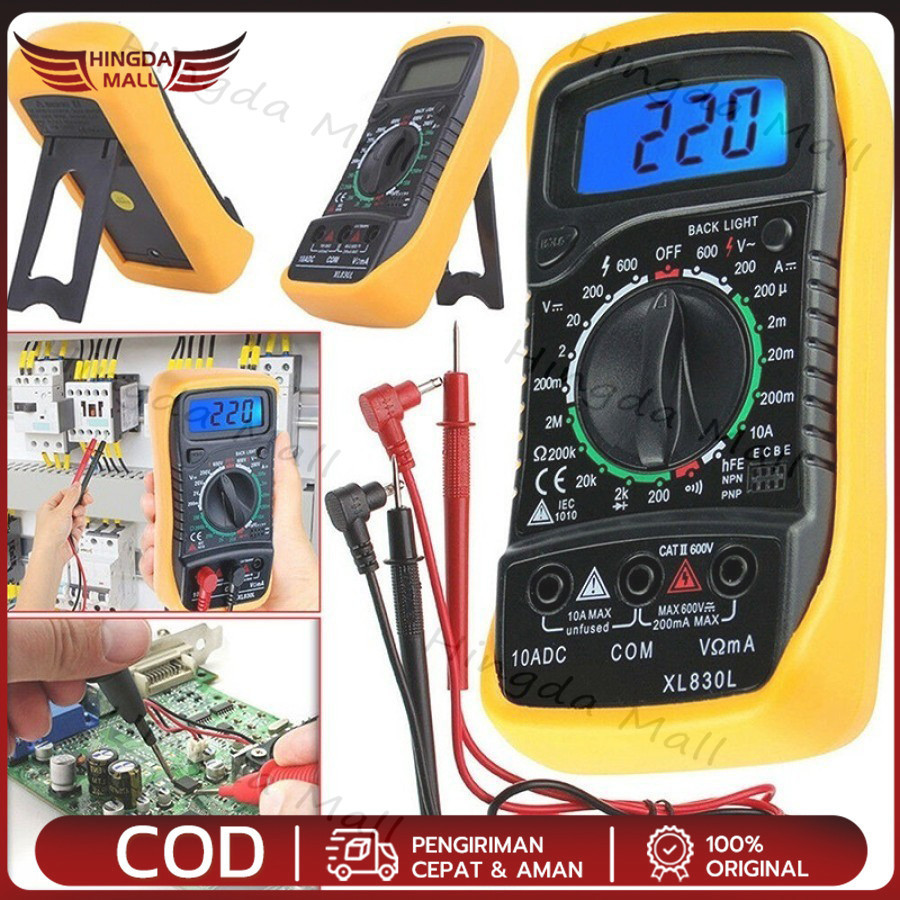 Jual Mini Digital Multimeter AC/DC Voltage Tester - XL830L/ LCD Digital ...