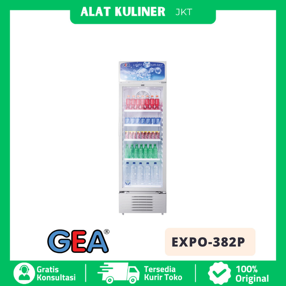 Jual Showcase Cooler Gea Expo-382p Showcase Pendingin Minuman 382 Liter ...