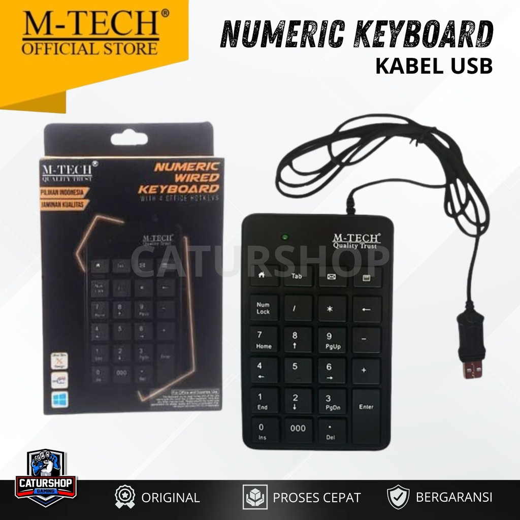 Jual M-TECH Numpad Numeric Keypad USB Numerik Keyboard Angka Mtech ...
