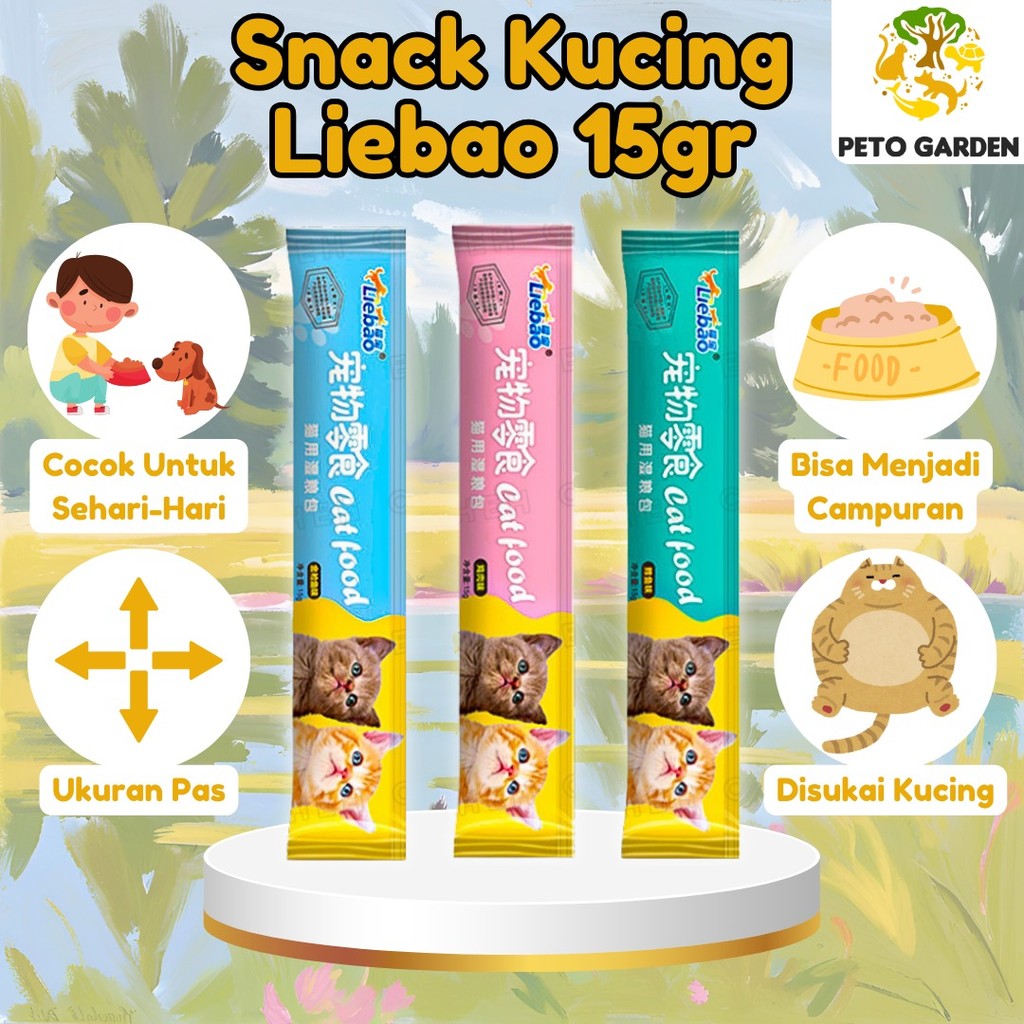 Jual Snack Kucing Liebao 15gr | Creamy Treats Untuk Anabul | Shopee ...