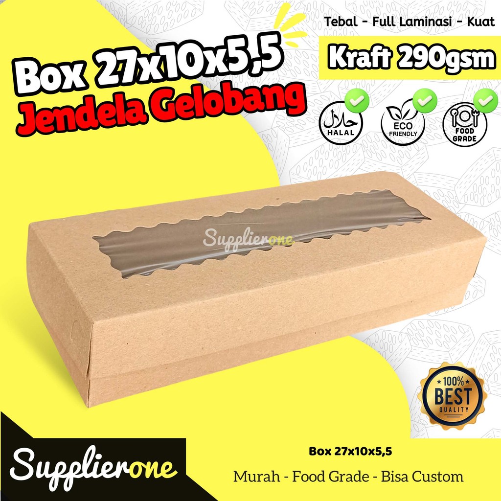 Jual Box Donat Isi 3 Jendela / Dus Donat / Kemasan Donat / Dus Bandeng ...