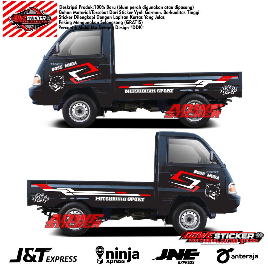 Jual Stiker Mobil Pick Up suzuki futura Stiker Pick Up Colt T 120ss New ...