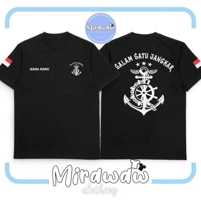 Jual KAOS PELAUT PELAYARAN SALAM SATU JANGKAR FREE NAMA DADA | Shopee ...