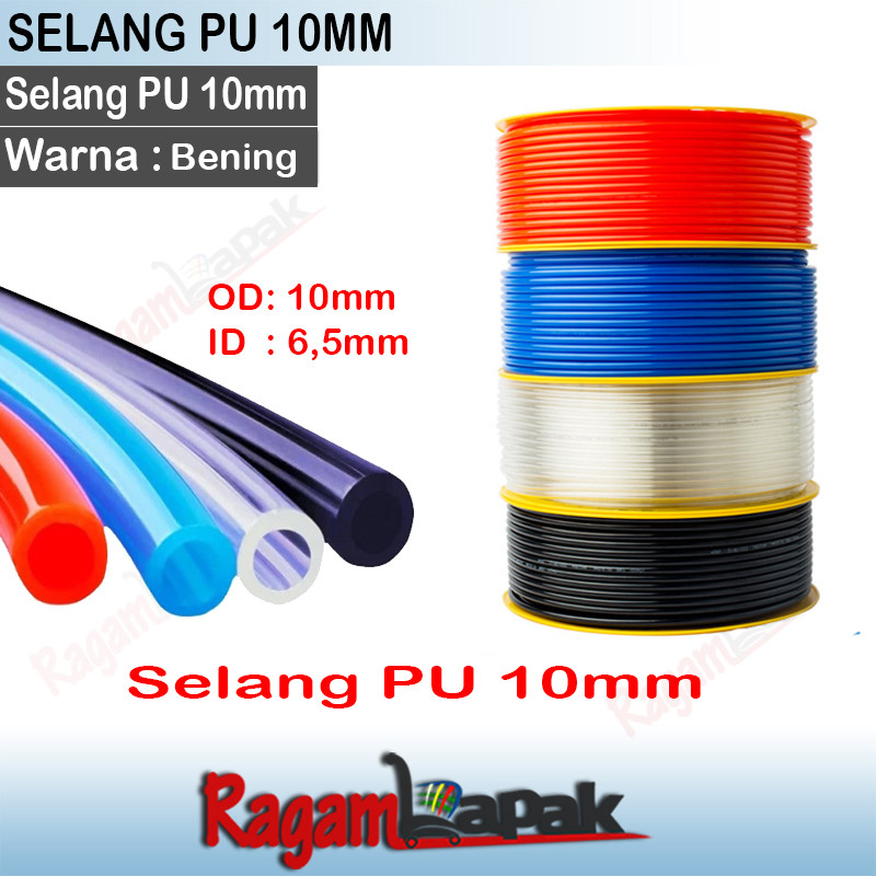 Jual Selang PU 10 mm x 6.5 mm Pneumatic 10mm Selang PU 10mm - BENING | Shopee Indonesia