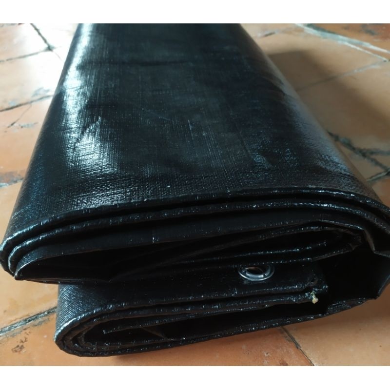 Jual PRABU TERPAL Terpal lembaran A20 hitam hitam ukuran 6x6 6x7 6x8 ...