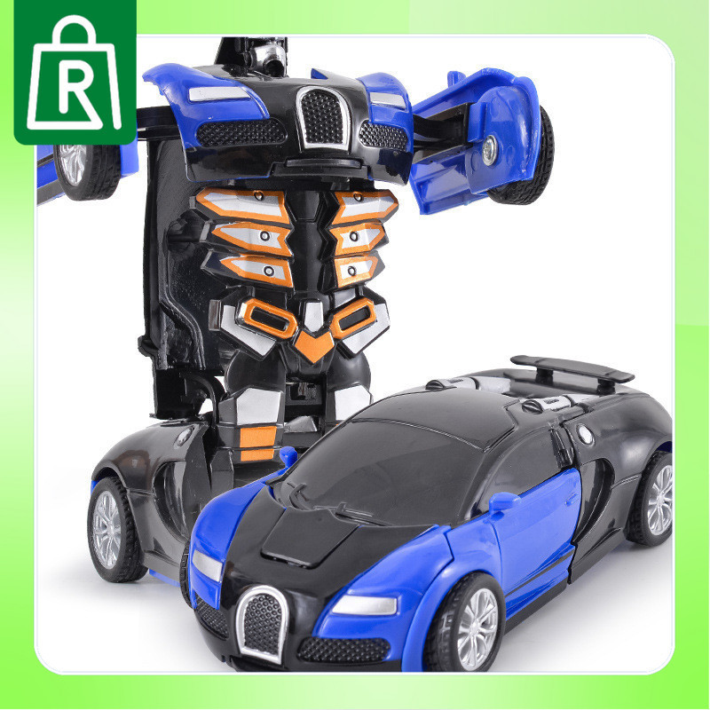 Jual Mainan Anak Mobil Transformasi Robot Bisa Berubah Bentuk Pullback ...
