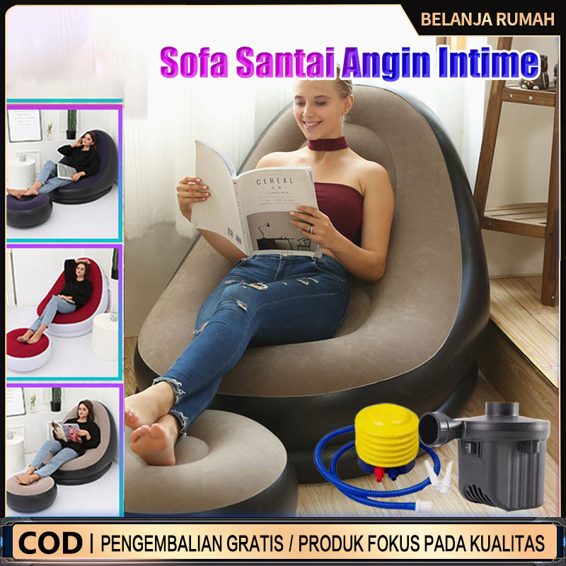 Jual Sofa Santai Angin Intime/ Kursi Santai Dengan Sandaran Kaki Sofa Santai Angin Intime ...