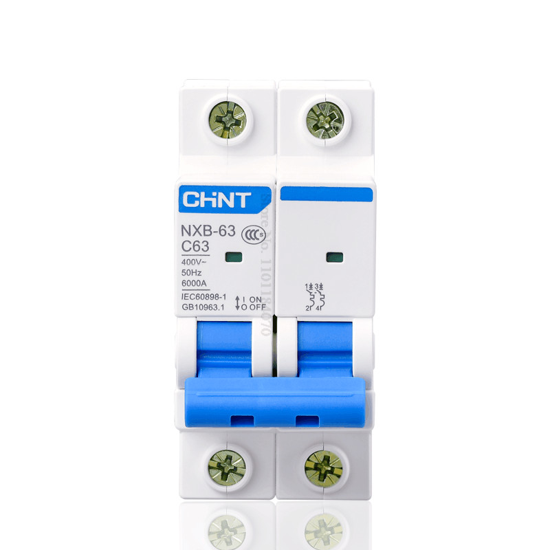 Jual CHNT CHINT NXB-63 2P AC MCB C Curve 400V 10A 16A 20A 25A 32A 40A 63A Mini Circuit Breaker ...