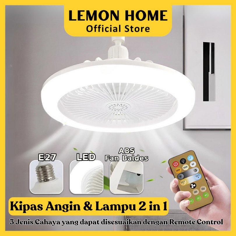 Jual Lemon Home ⭐Garansi 1 Tahun⭐ 36W Kipas langit-langit dengan lampu remote control LED lampu ...