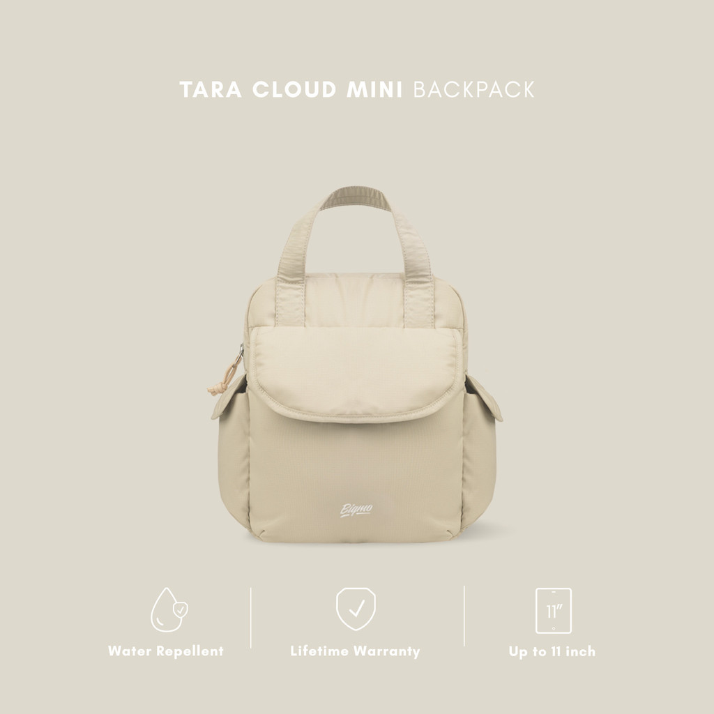 Jual Bigmo Tara Cloud Mini Hazelnut Backpack | Shopee Indonesia